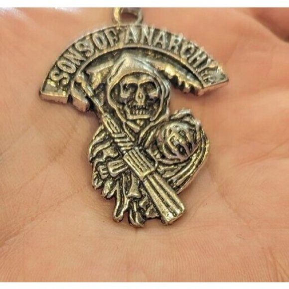 Accessories | Sons Of Anarchy Gothic Necklace Soa Skull Grim Reaper ...
